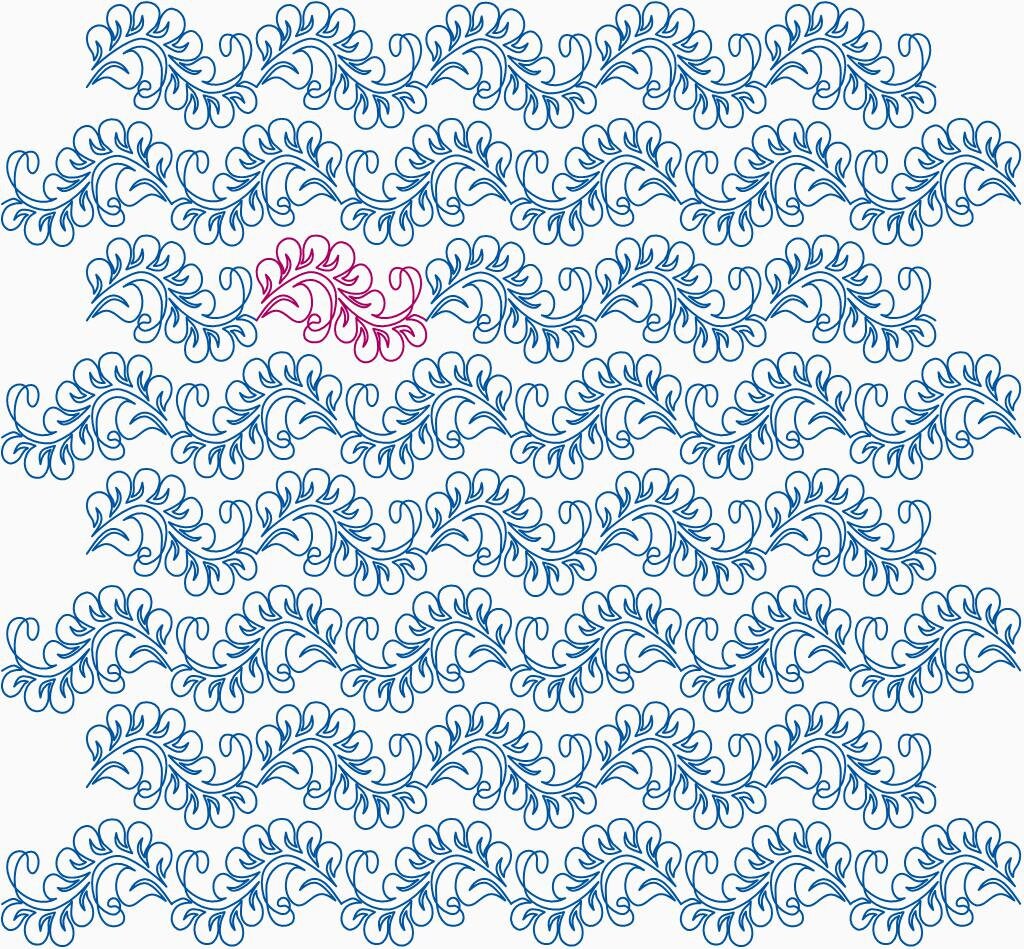 Endless Flow E2e-longarm Digital Quilting Pattern Edge to Edge Instant ...