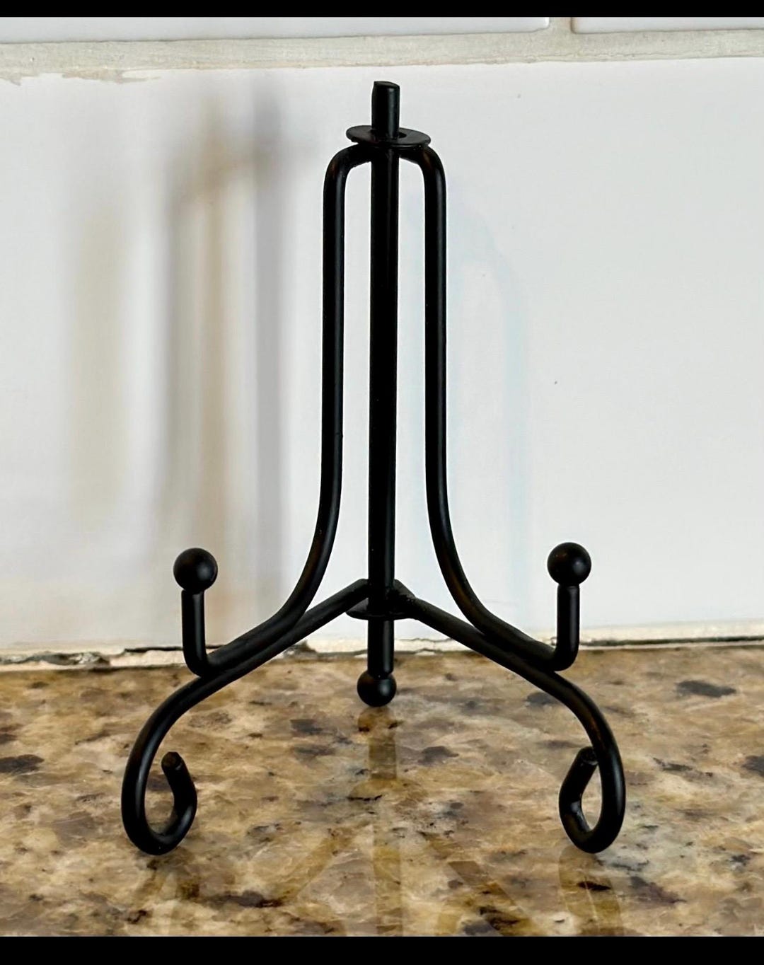 4 Inches Tall Black Iron Display Stand/holder/easel - Etsy
