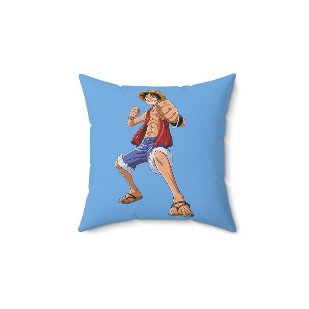Monkey D. Luffy Spun Polyester Square Pillow blue - Etsy