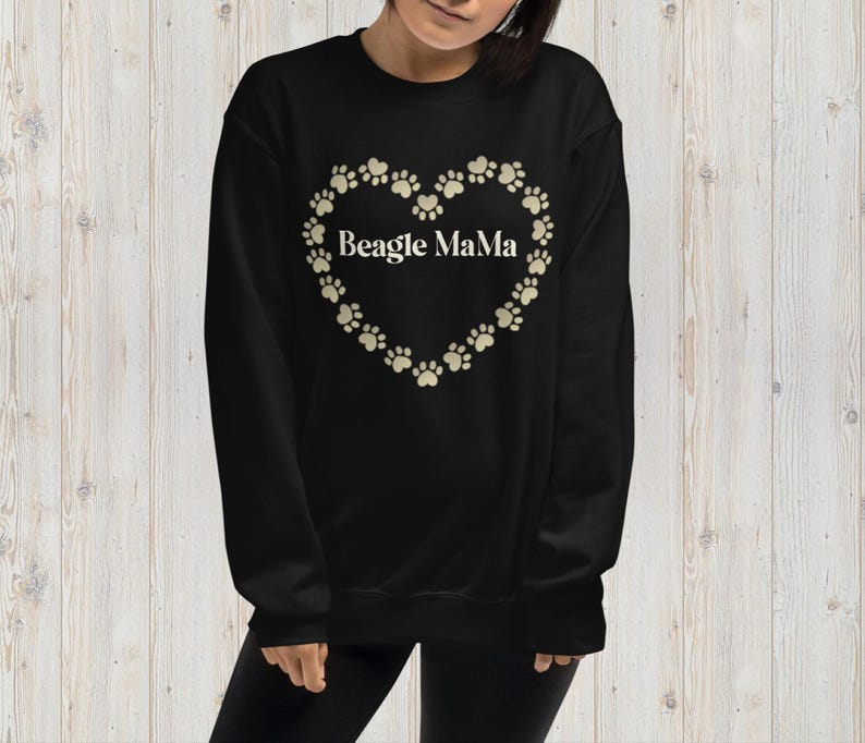 Beagle Mom Sweatshirt, Beagle Sweatshirt, Dog Mom Crewneck Sweater ...