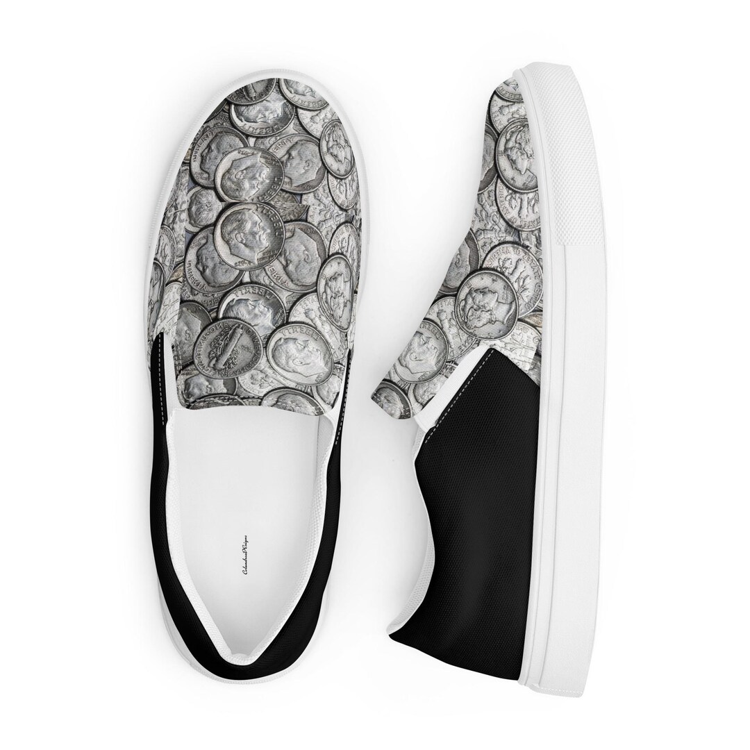 Money Shoe, Coin Collector Shoe, Coin Collector Gift, Coin, Silver ...