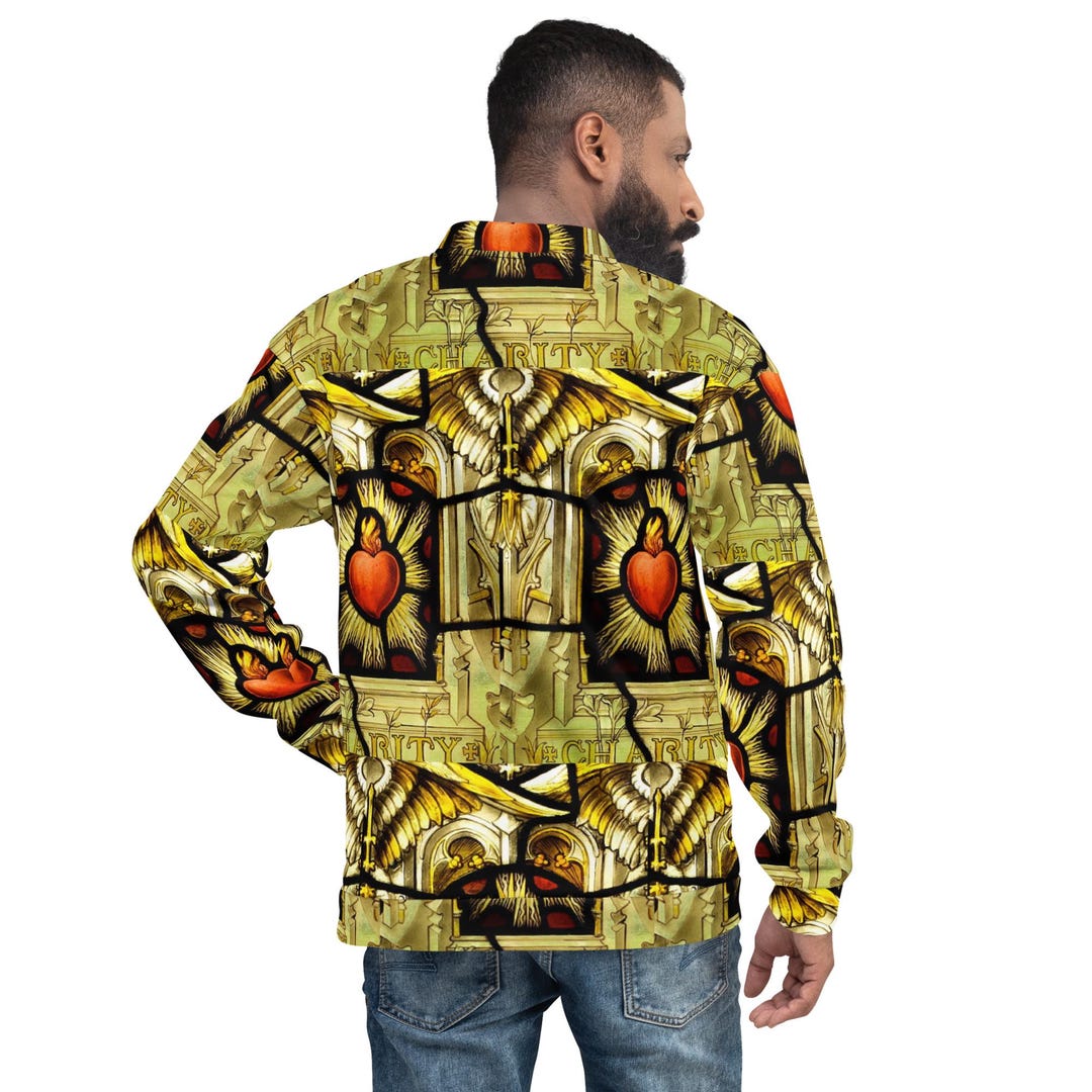 Christian Jacket, Sacred Heart Unisex Bomber Jacket, Jesus Jacket ...