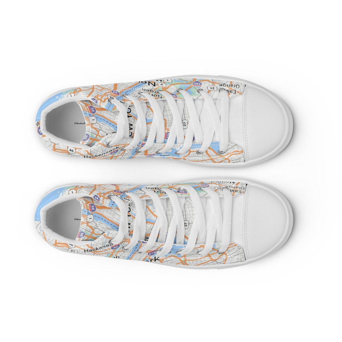 New York Map, New York City Map Shoes, Travel Shoe, Neighborhood Map, City Pride Gift, Men's ...