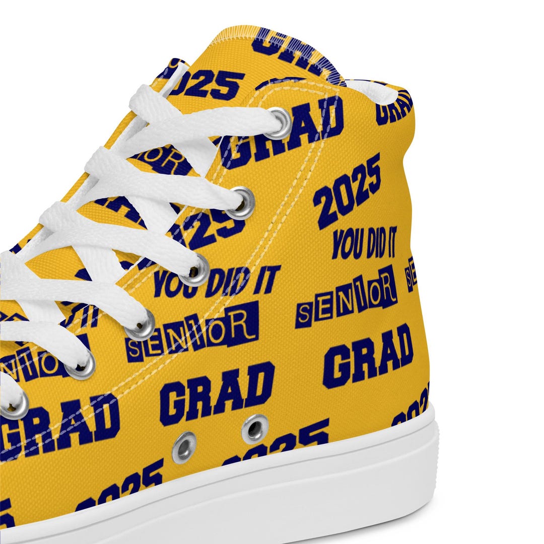 Graduation Shoe, Graduation Gift, 2025 Graduation Senior, Men's Blue ...