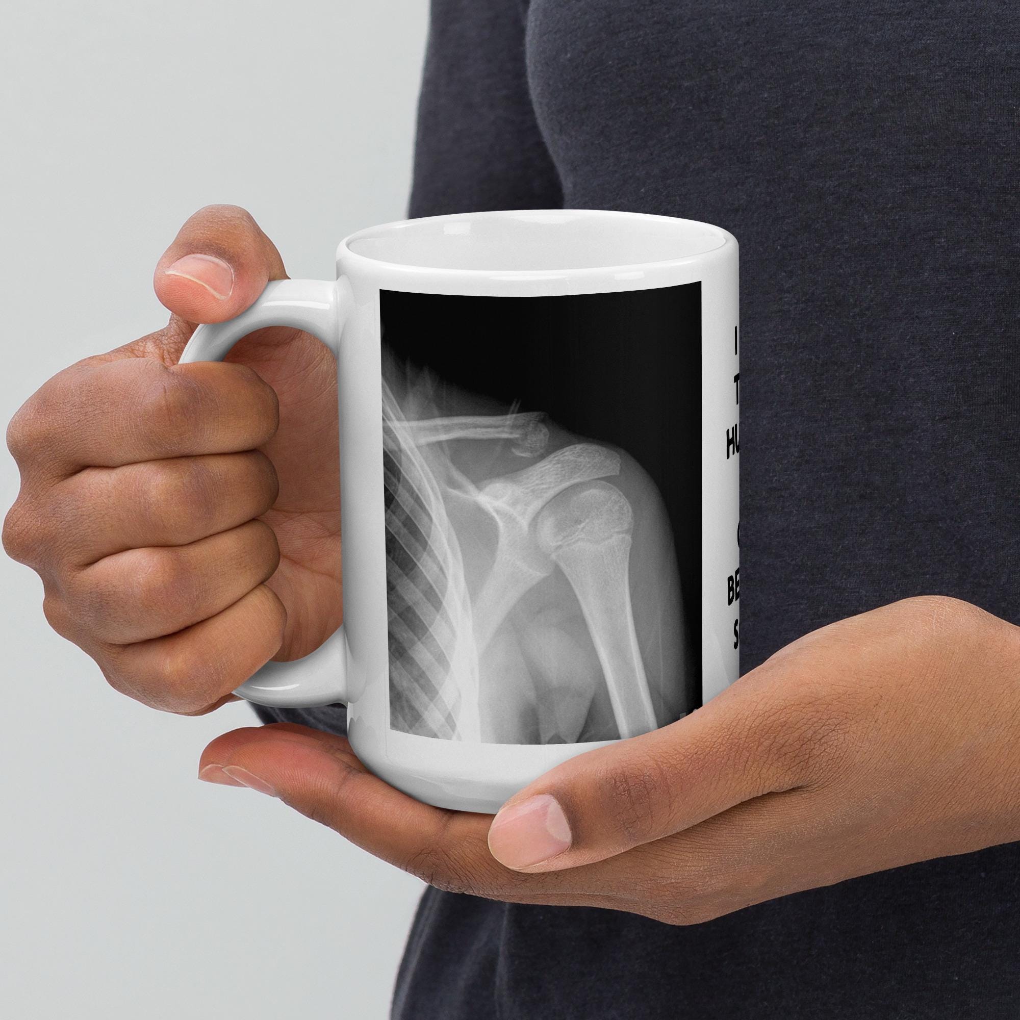 Shoulder Surgery Mug, Funny Get Well Mug, Shoulder Injury Gift ...