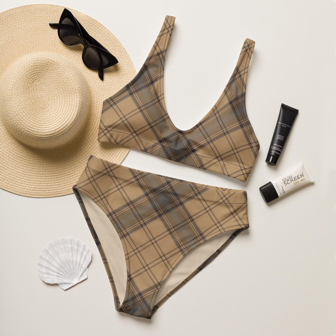 Scottish Plaid Bikini, Plaid Swimsuit, Plaid Swimwear, Plus Size Swim ...