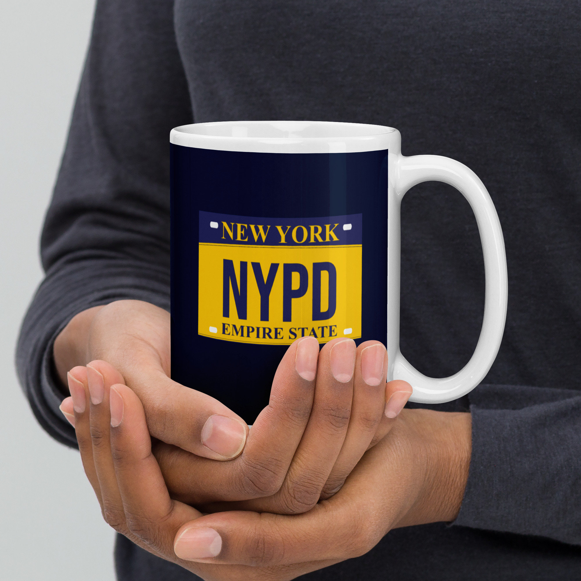 NYPD Coffee Mug/queens New York Police Mug/police Gifts - Etsy