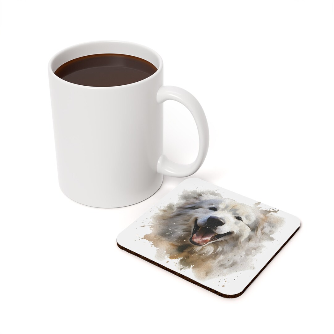 Great Pyrenees Cork Back Coaster - Etsy