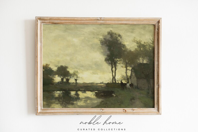 Vintage European Landscape Art | PRINTABLE ART Country Landscape ...