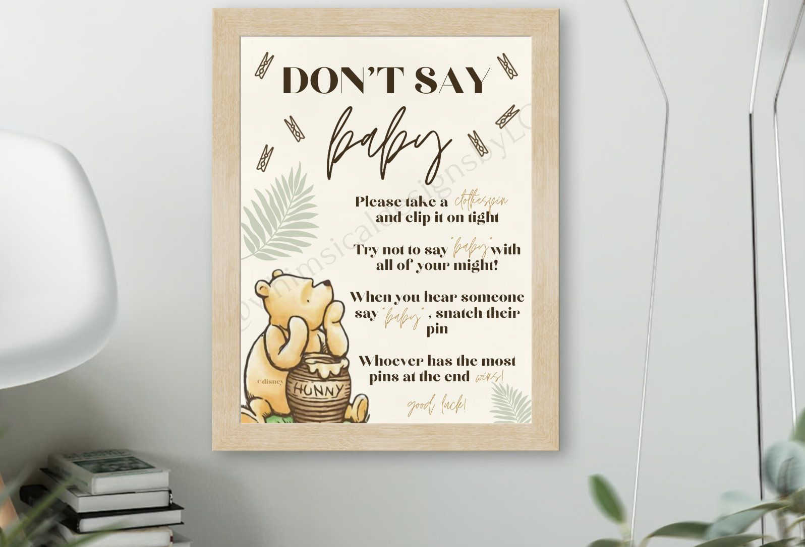 Winnie the Pooh Don't Say Baby Shower Game - Etsy