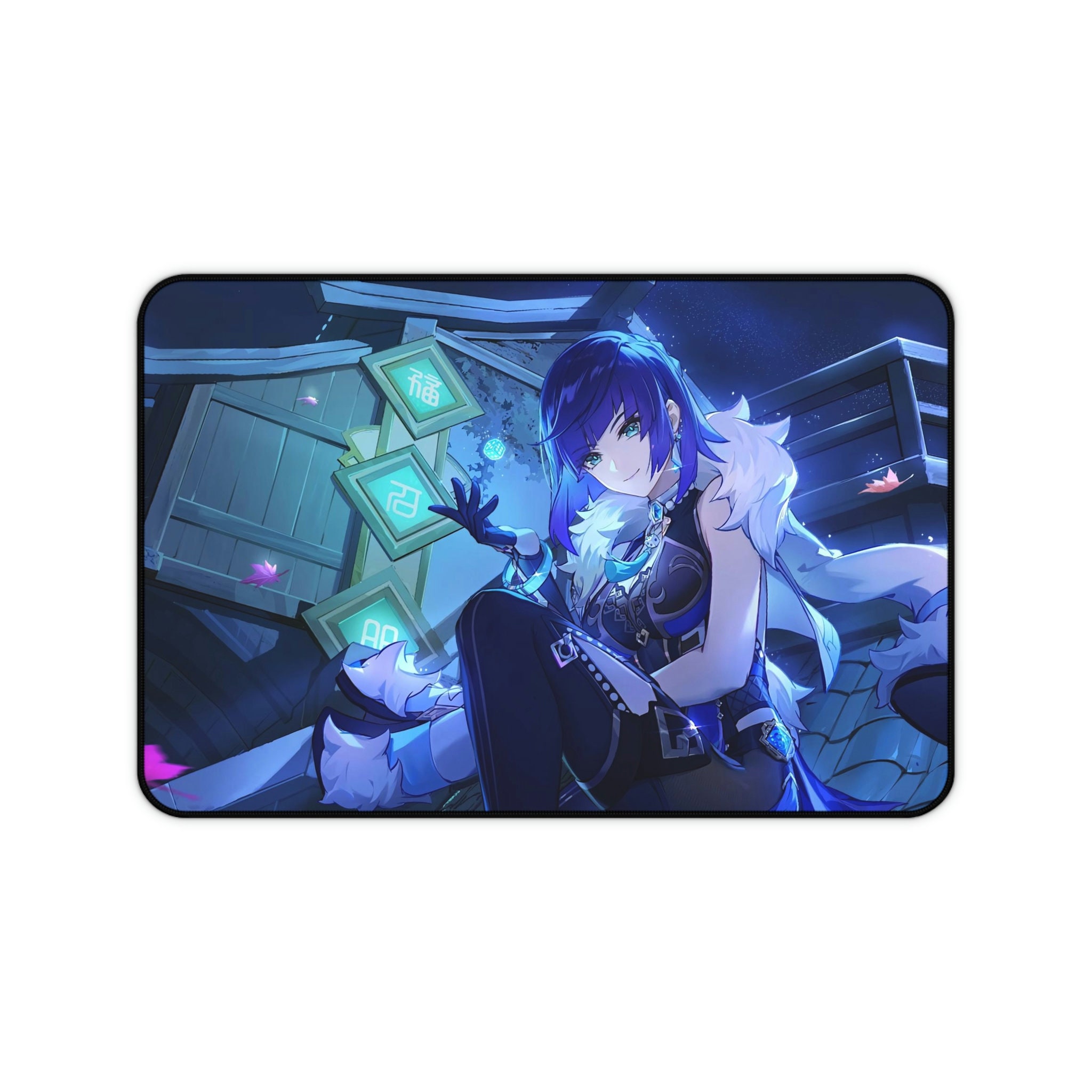 Yelan Desk Mat Genshin Impact Genshin Impact Mousepad Mona Mousepad ...