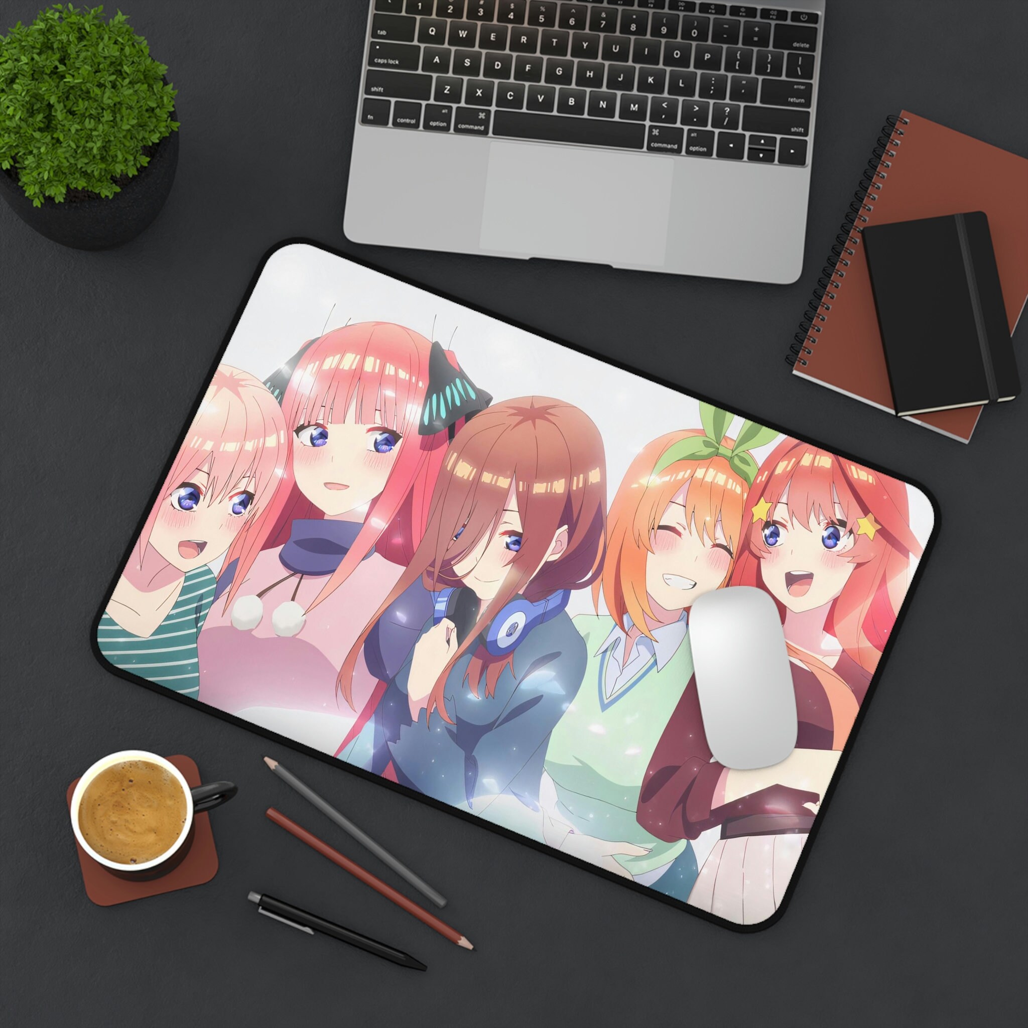 Quintessential Quintuplets Desk Mat Miku Nakano Nino Nakano Itsuki