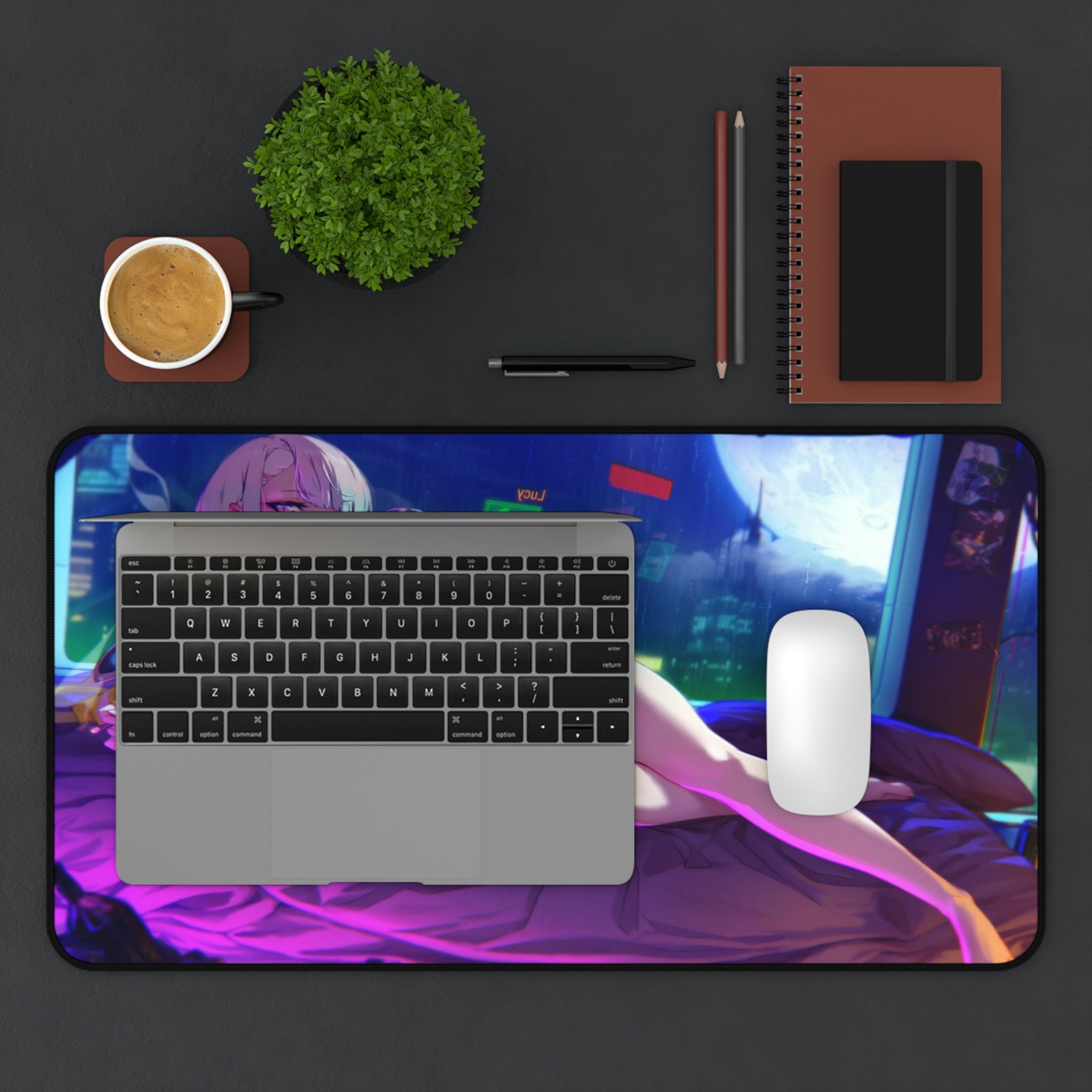 Lucy Desk Mat Cyberpunk Cyberpunk Desk Mat Edgerunners - Etsy Denmark
