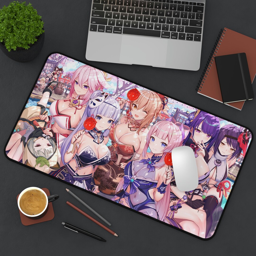 Genshin Impact Girls Desk Mat Genshin Impact Mousepad Genshin Impact Girls Yae Miko Mousepad ...