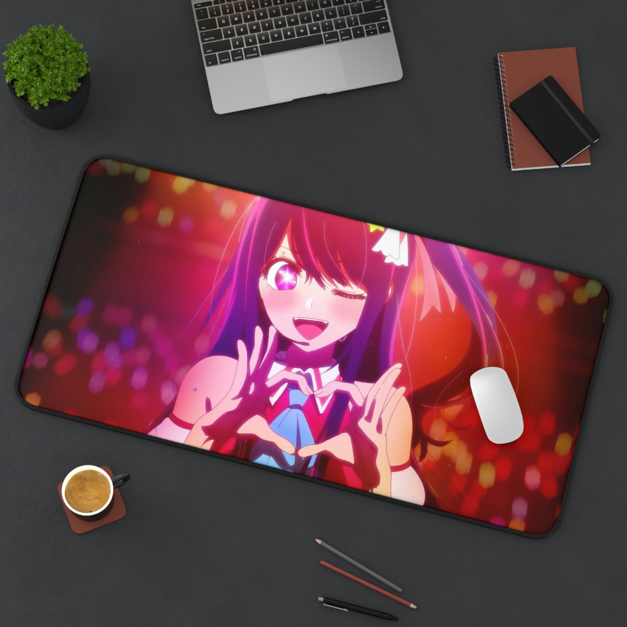 Ai Hoshino Desk Mat Oshi No Ko Oshi No Ko Mousepad Oshi - Etsy