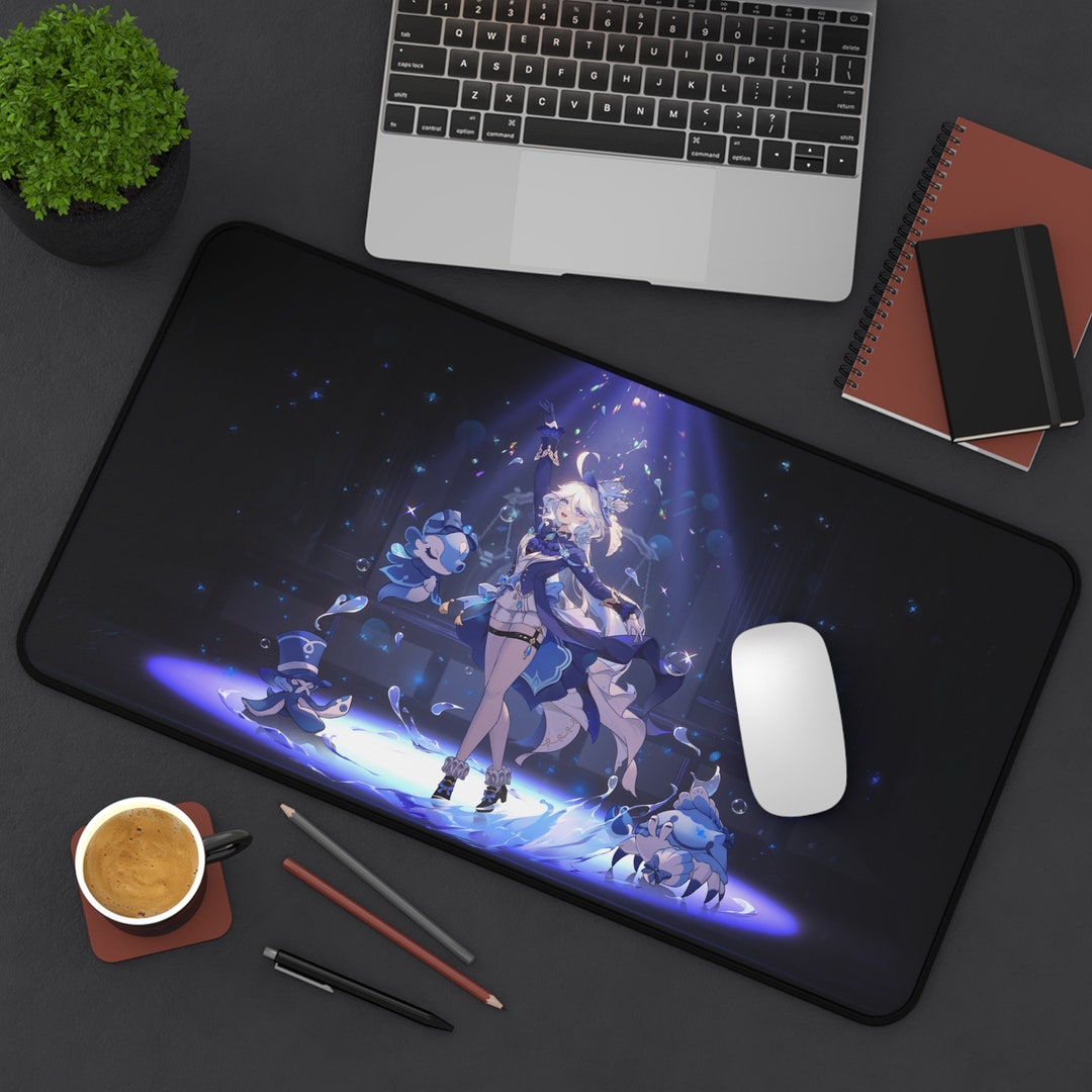 Furina Desk Mat Genshin Impact Mousepad Genshin Impact Desk Mat Hu Tao ...