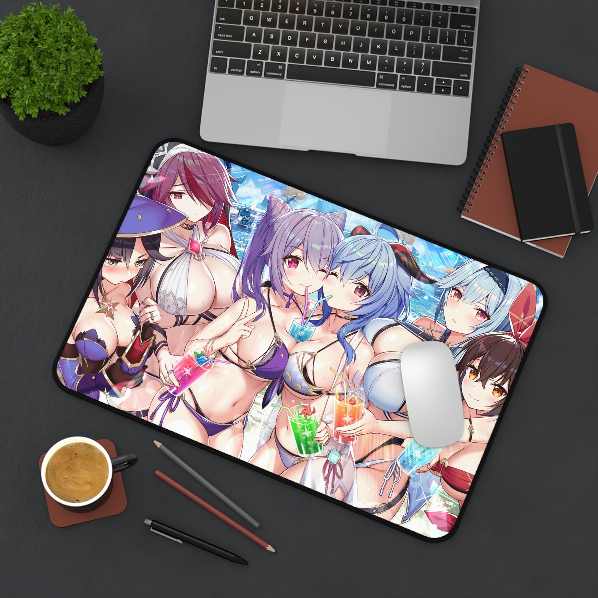 Genshin Impact Girls Desk Mat Genshin Impact Mousepad Genshin Impact Girls Yae Miko Mousepad ...
