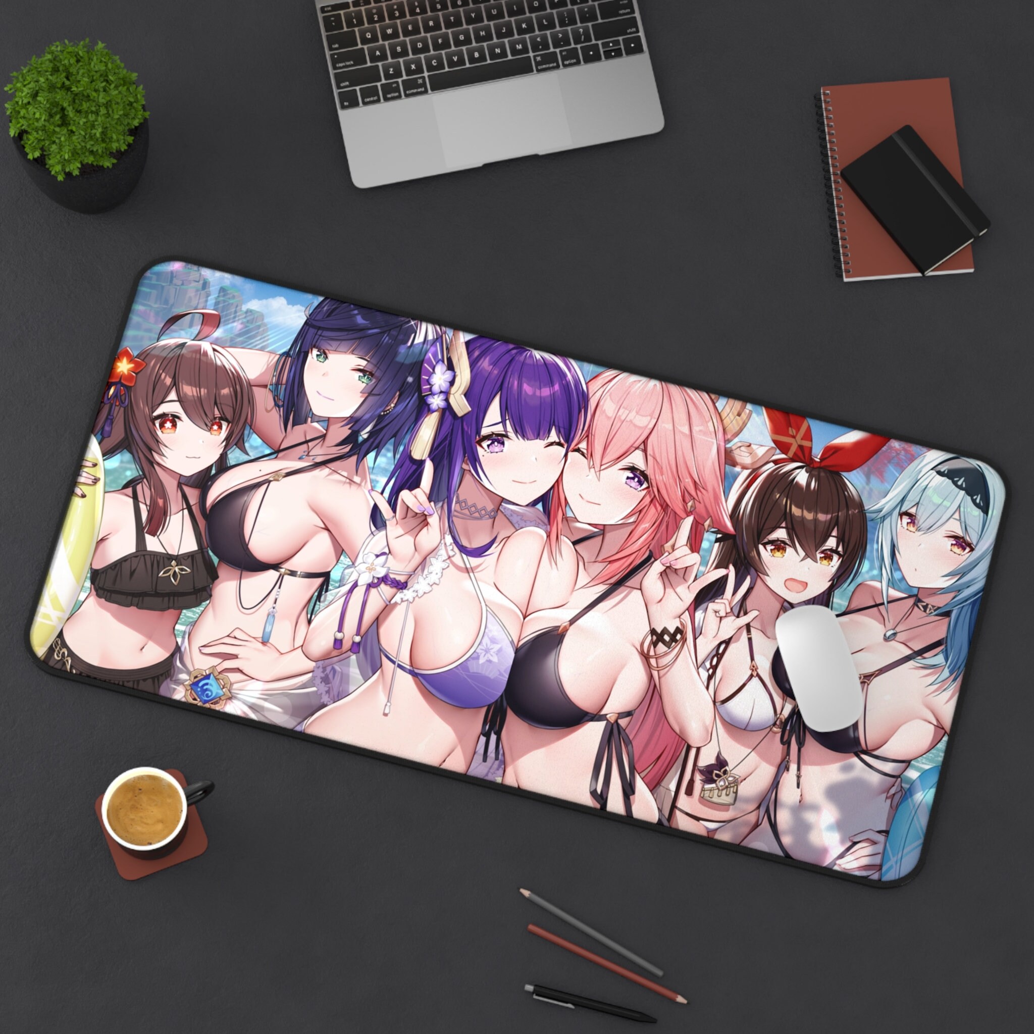 Genshin Impact Girls Desk Mat Genshin Impact Mousepad Genshin Impact Girls Yae Miko Mousepad ...