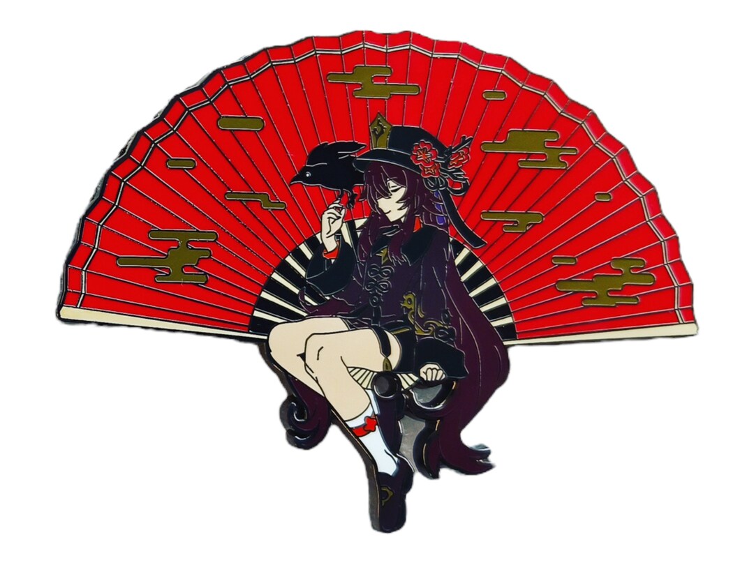 Tao Premium Genshin Fan Enamel Pin With Tassle - Etsy