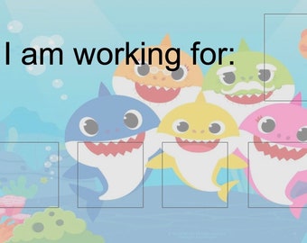 Shark Token Board - Etsy