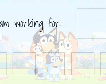 Bluey Token Board - Etsy