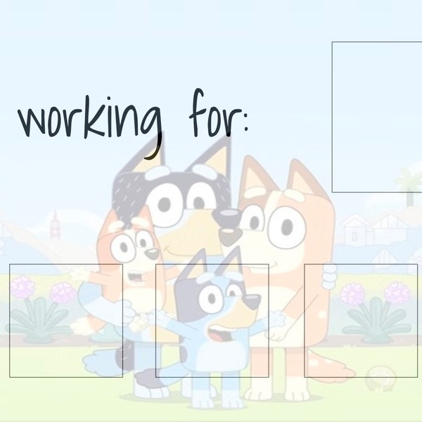 Bluey Token Board - Etsy