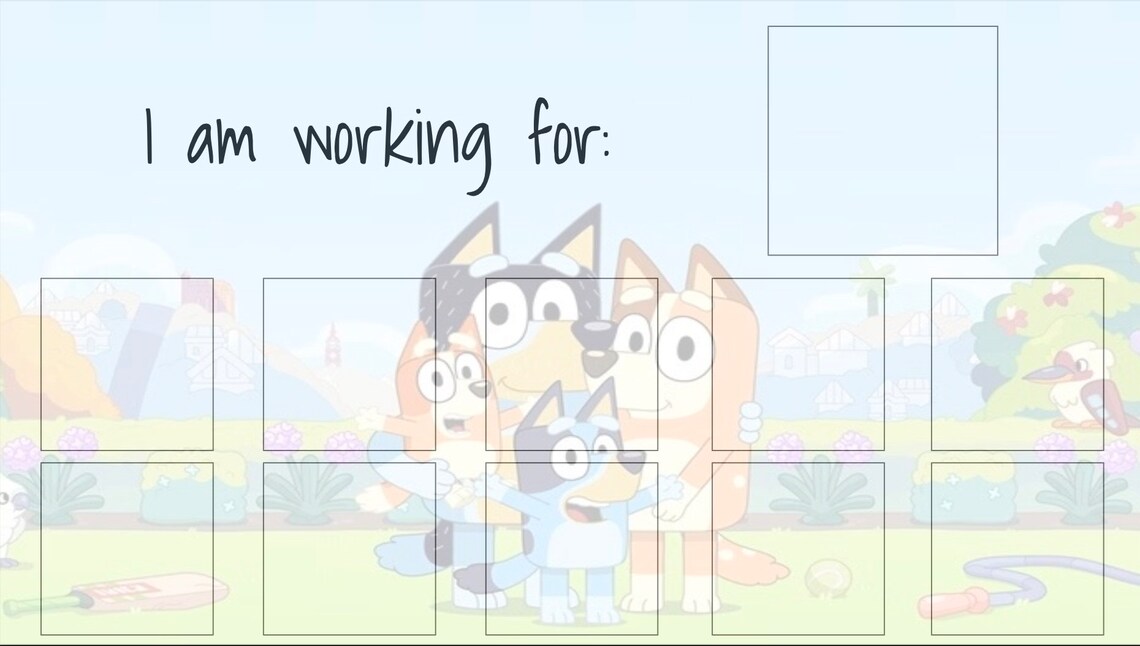 Bluey Token Board - Etsy