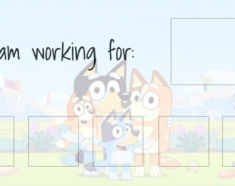 Bluey / Token Board / DIGITAL DOWNLOAD / PRINTABLE - Etsy