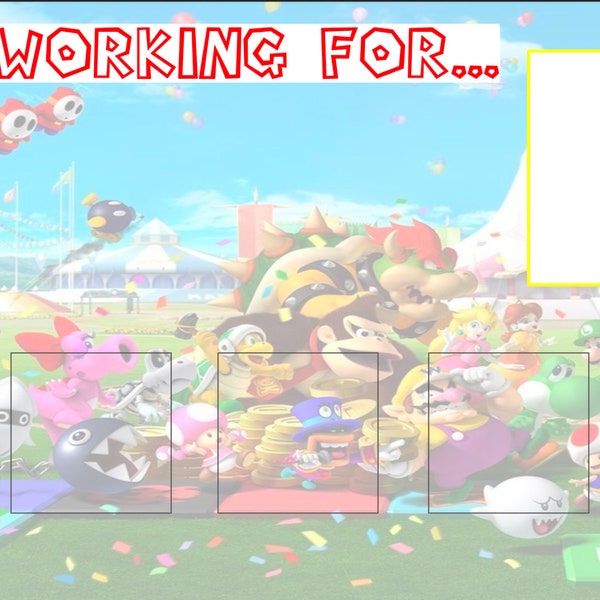 Mario Token Board - Etsy