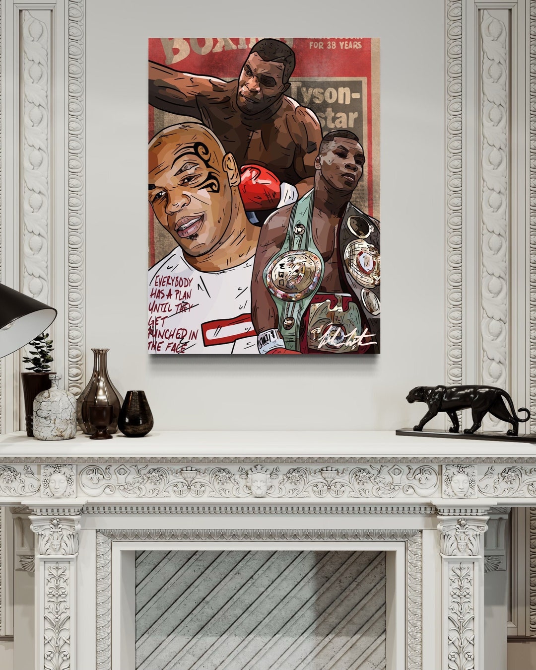Limited Edition Mike Tyson Handmade Premium Framed Canvas - Ready to ...