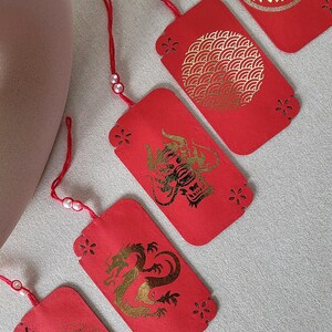 Red Decoration Pendant With Golden Text Images for Lunar Chinese New ...
