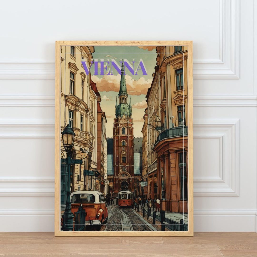 Digital Art Print Vienna City Printable Aesthetic Poster Wall Art ...