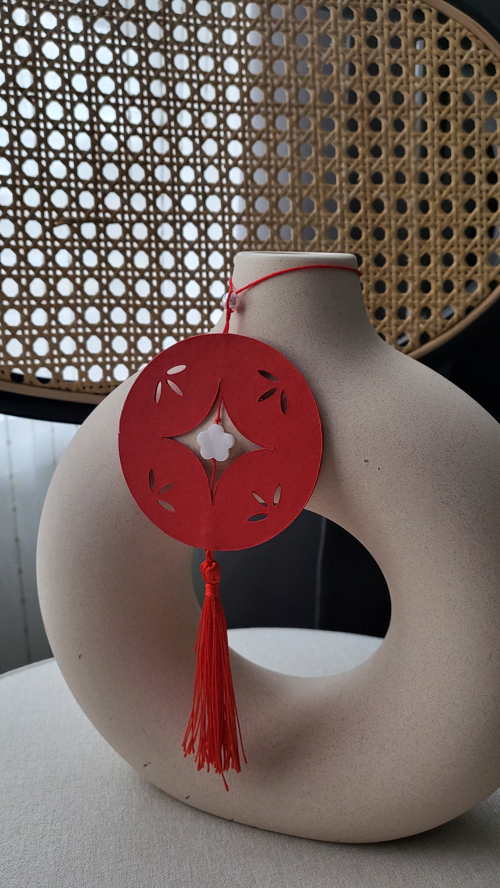Red Decoration Pendant With Golden Text Images for Lunar Chinese New ...