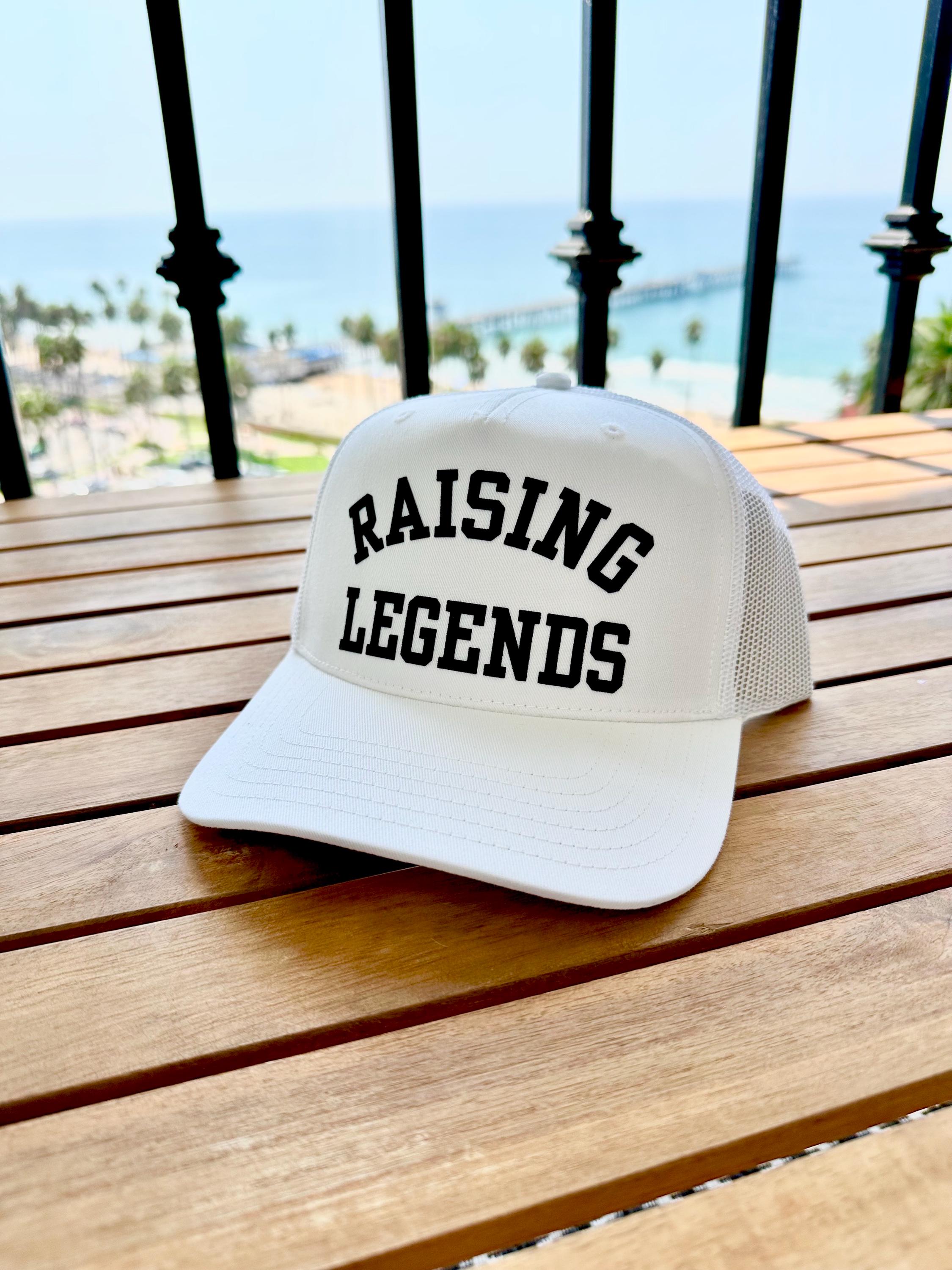 LIMITED Raising Legends White Trucker Hat, Adjustable Hat, Soccer Mom ...