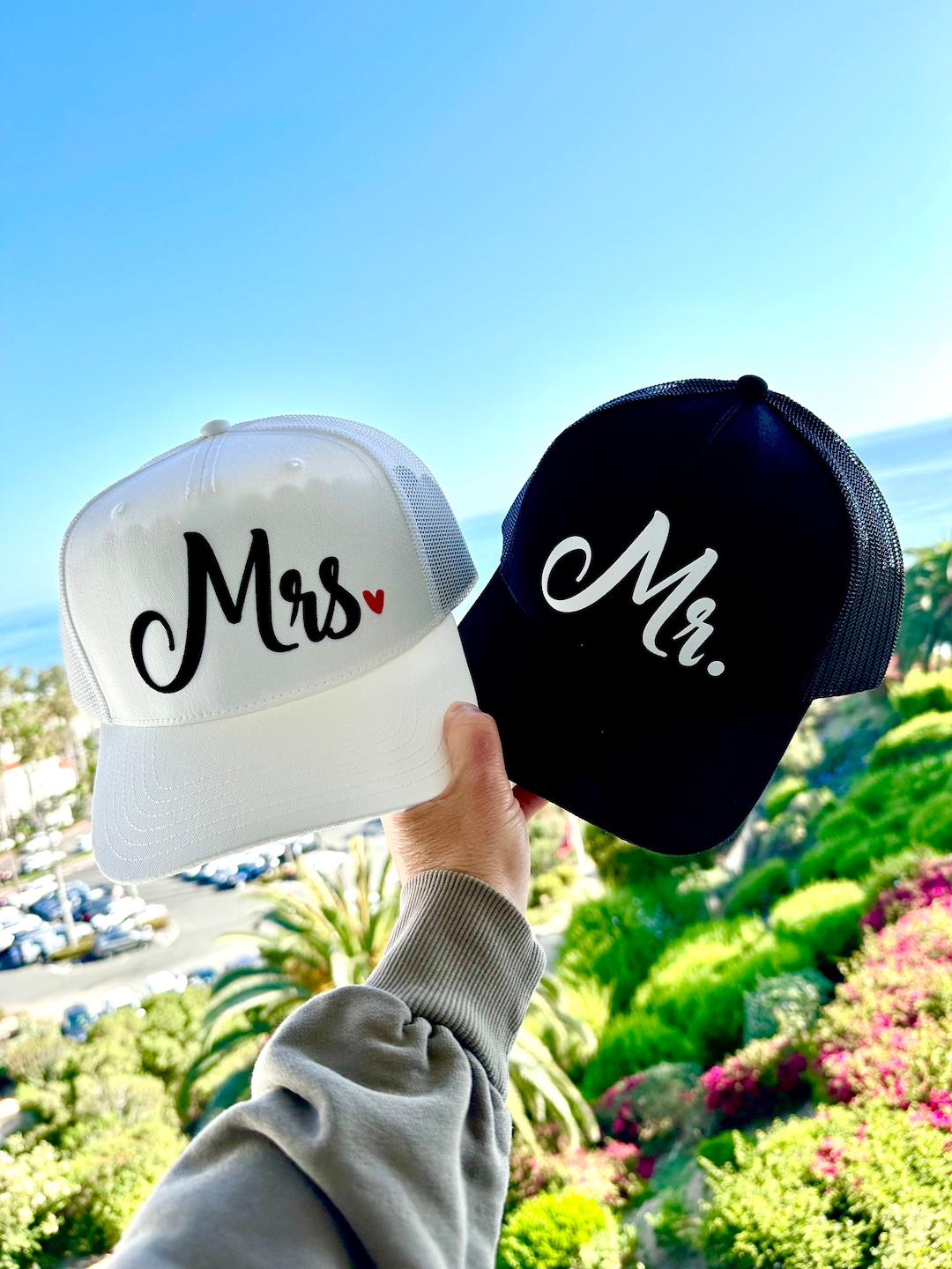 Mr. and Mrs. Couple Trucker Hat, Engagement Hat, Honeymoon Hats - Etsy