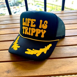 Life is Trippy Retro Trucker Hat - Etsy