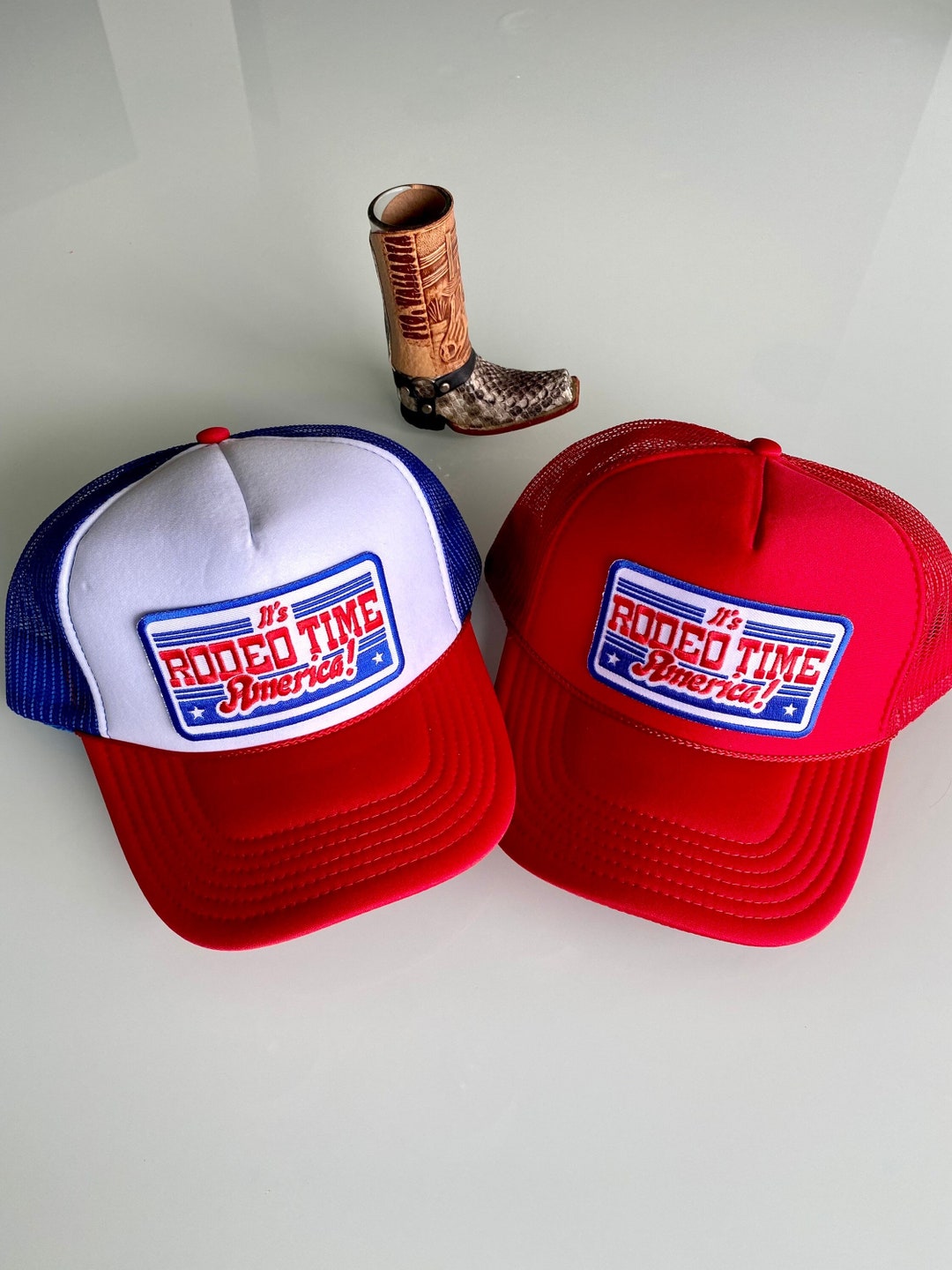 VERY LIMITED! Its Rodeo Time America 4th of July Trucker Hat - Etsy