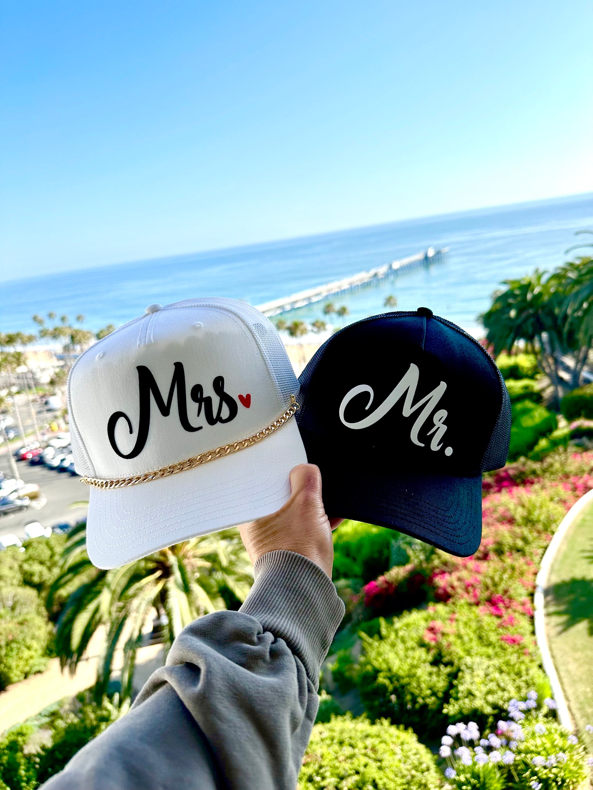 Mr. and Mrs. Couple Trucker Hat, Engagement Hat, Honeymoon Hats - Etsy