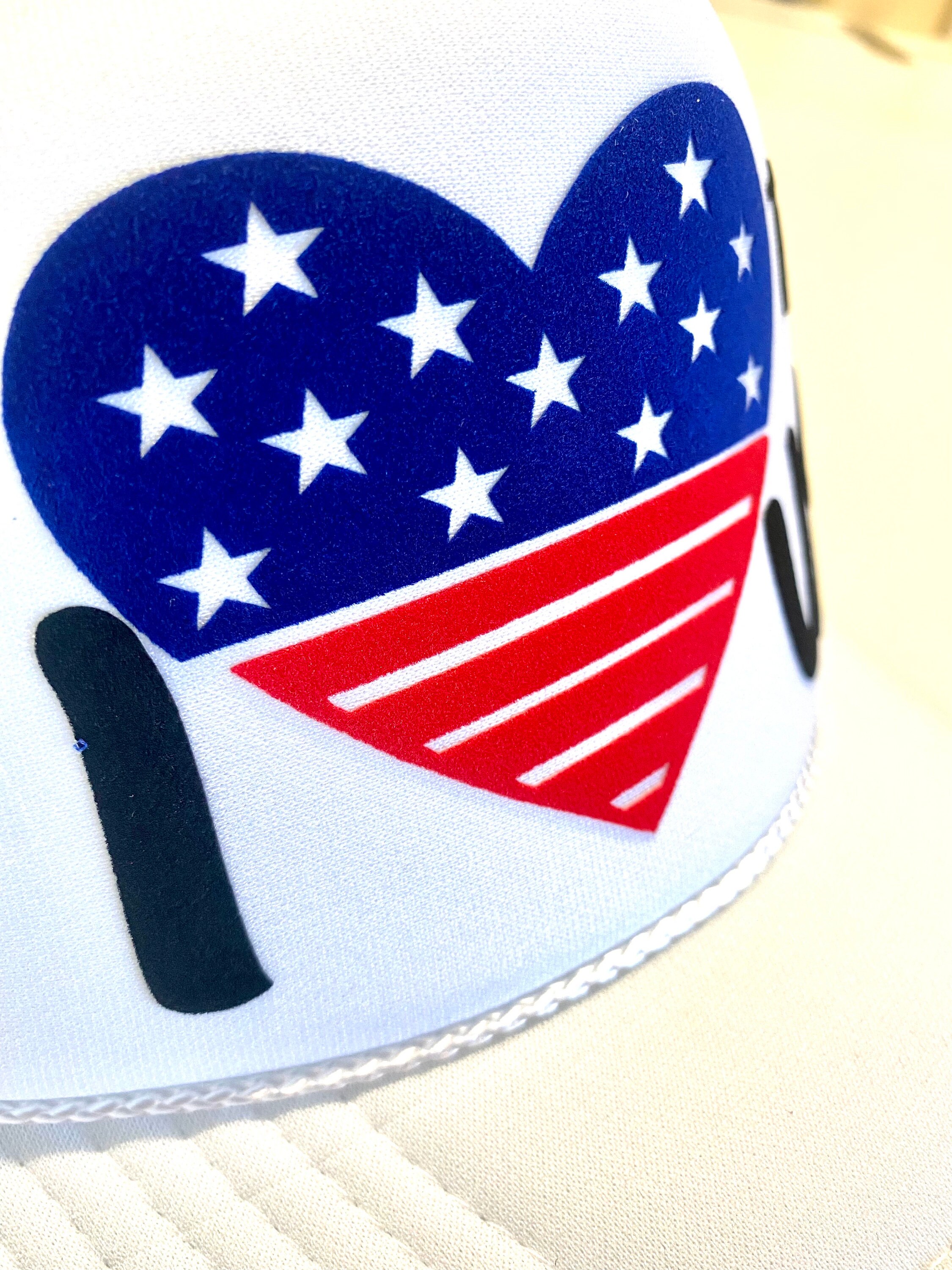 I Love the USA 4th of July Trucker Hat - Etsy