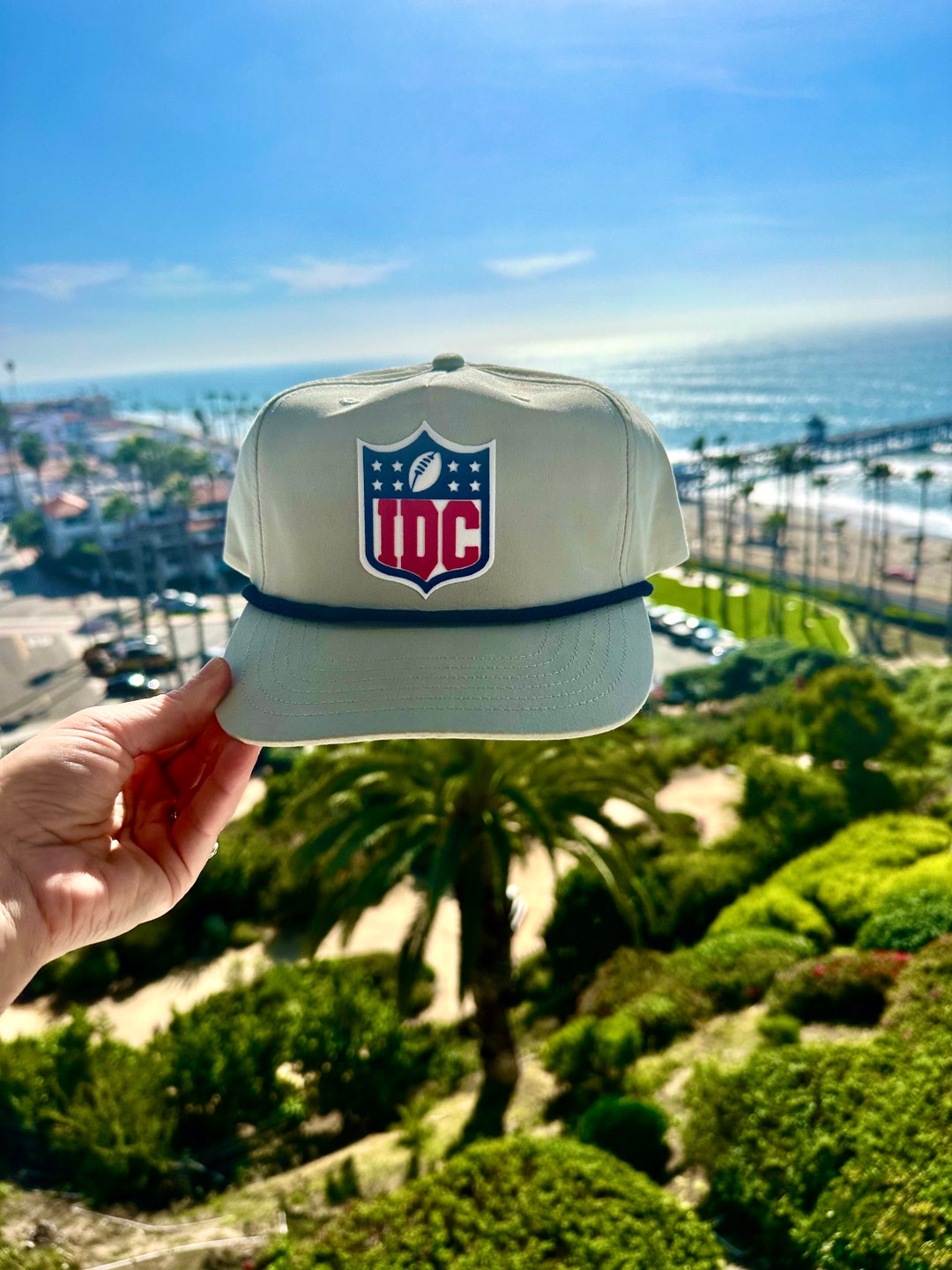 IDC NFL Super Bowl Gray Rope Hat, Snapback Hat, Adjustable Hat - Etsy