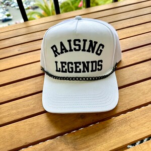 LIMITED Raising Legends White Trucker Hat, Rope Hat, Adjustable Hat ...