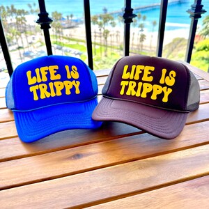 Life is Trippy Retro Trucker Hat - Etsy