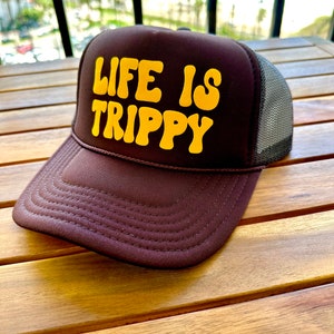 Life is Trippy Retro Trucker Hat - Etsy