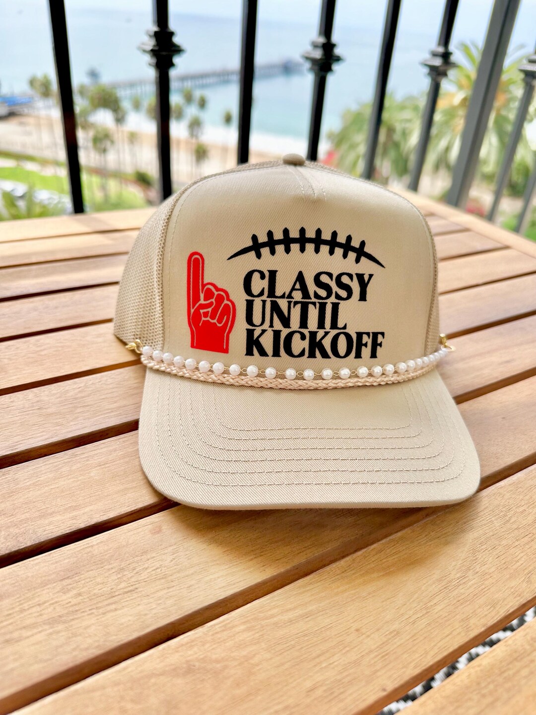 Custom 'classy Until Kickoff' Trucker Hat: Football Mom Game Day Hat - Etsy