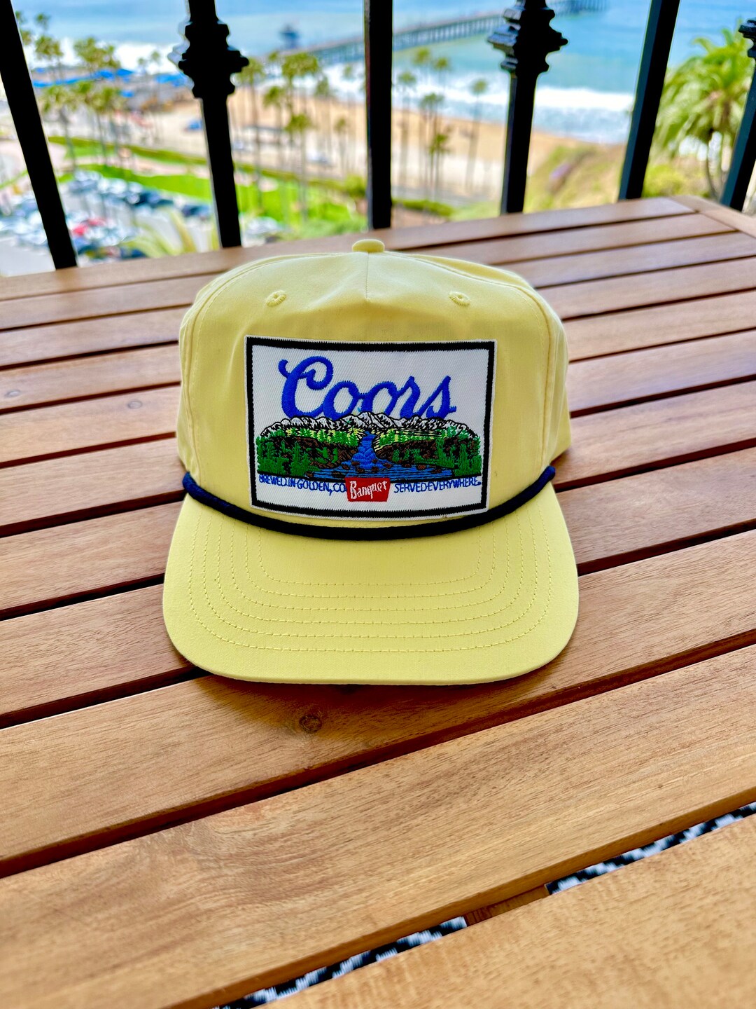 LIMITED Coors Patch Yellow Rope Snapback Hat, Golf Hat, - Etsy