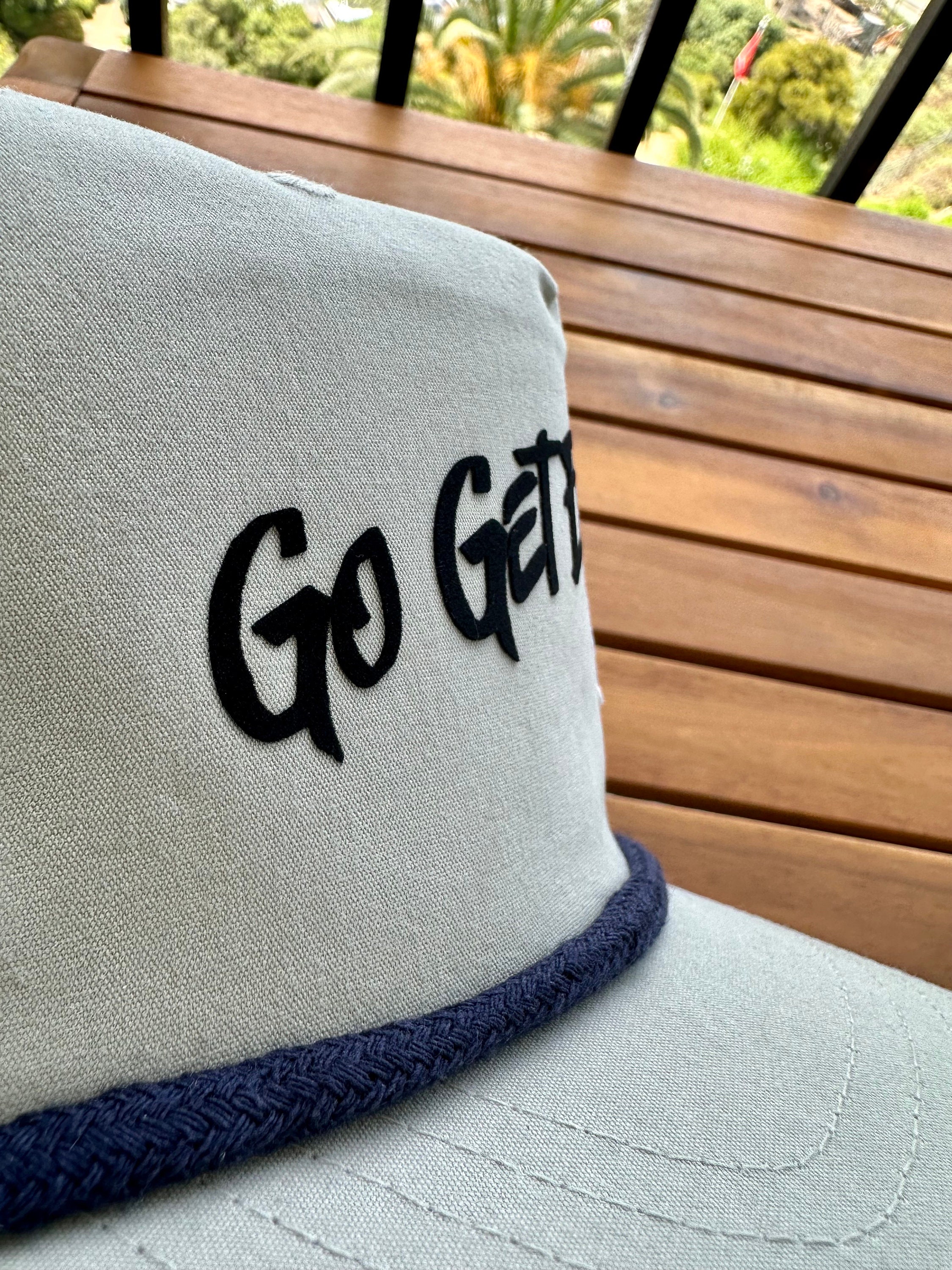 Go Get ‘em Tiger Gray Rope Hat, Snapback Hat, Adjustable Hat - Etsy