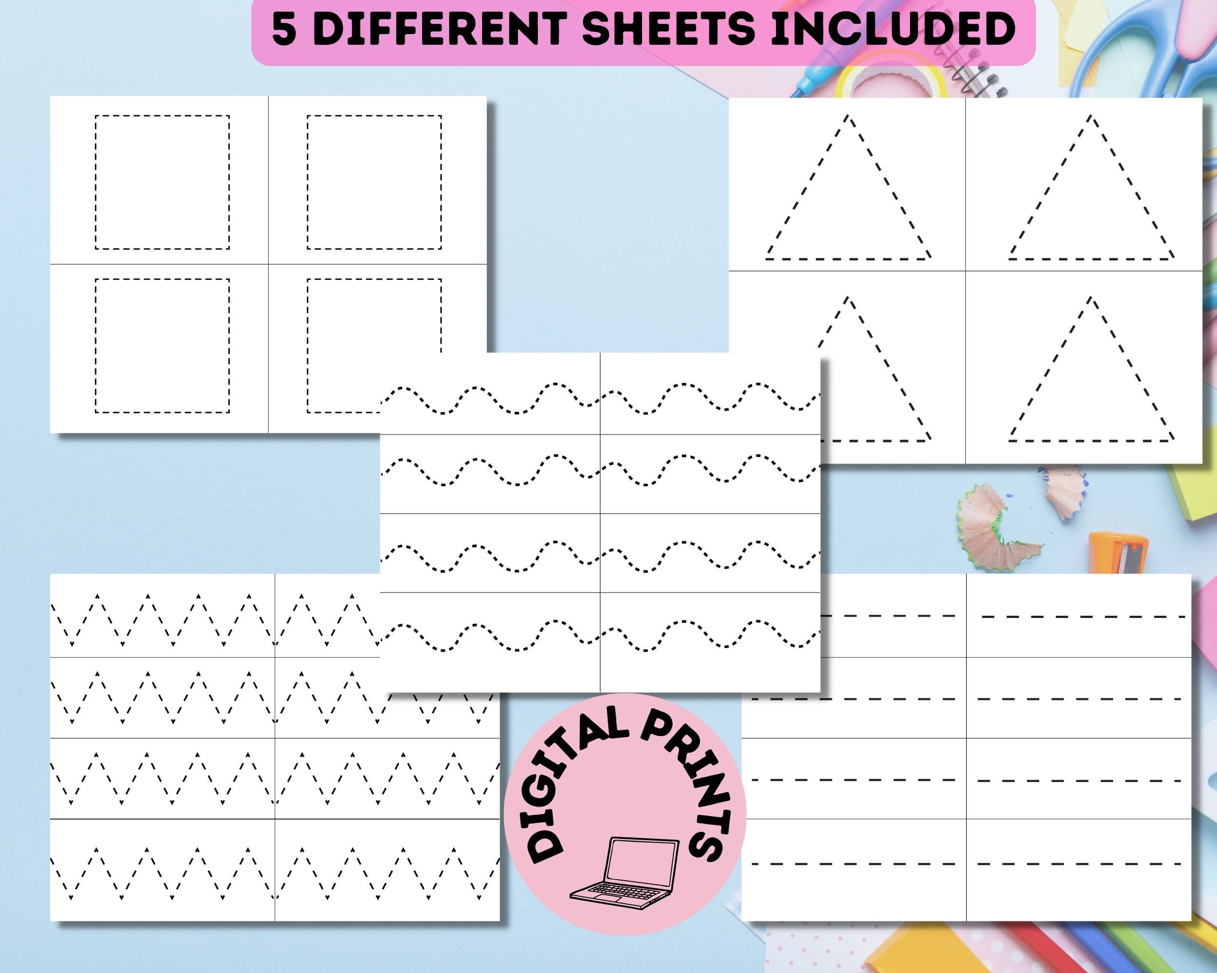 Scissors Practice for Children | Cutting Practice | Fine Motor Practice ...