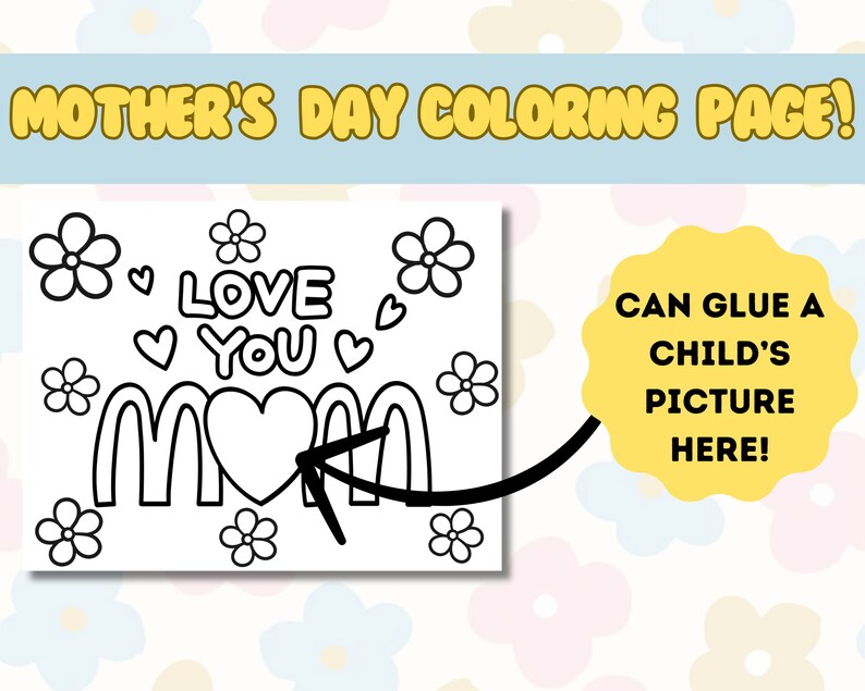 Mother's Day | Mother's Day Coloring Page | Preschool/prek ...