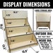 Collapsible Wood Shelf for Retail Display. NO HARDWARE, Comes Apart in ...