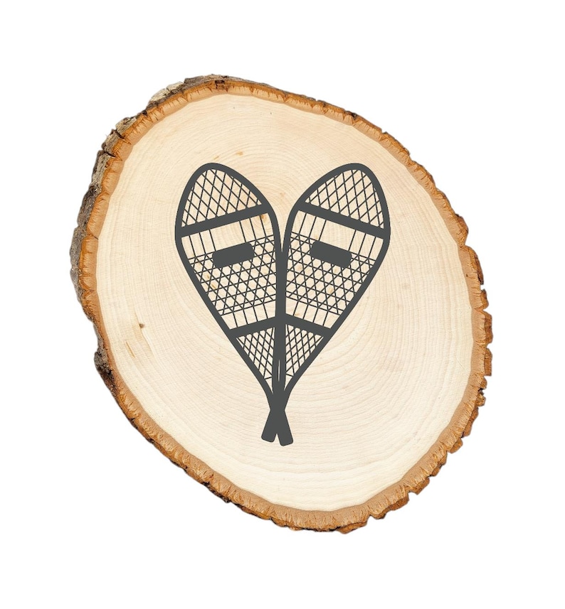 Crossed Snowshoes Ai Eps Dxf Svg Pdf CNC, Glowforge, Xtool or Other ...